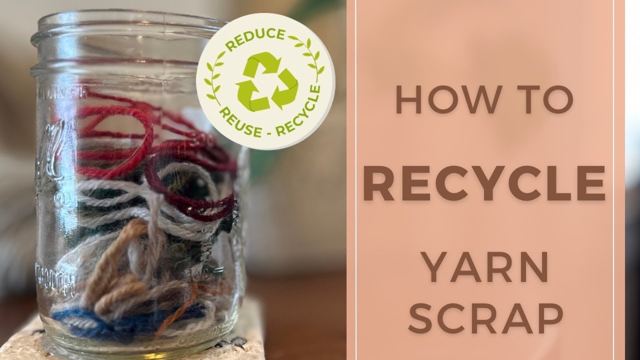 Turn your yarn scrap into something amazing! - Recycle waste yarn - YouTube
