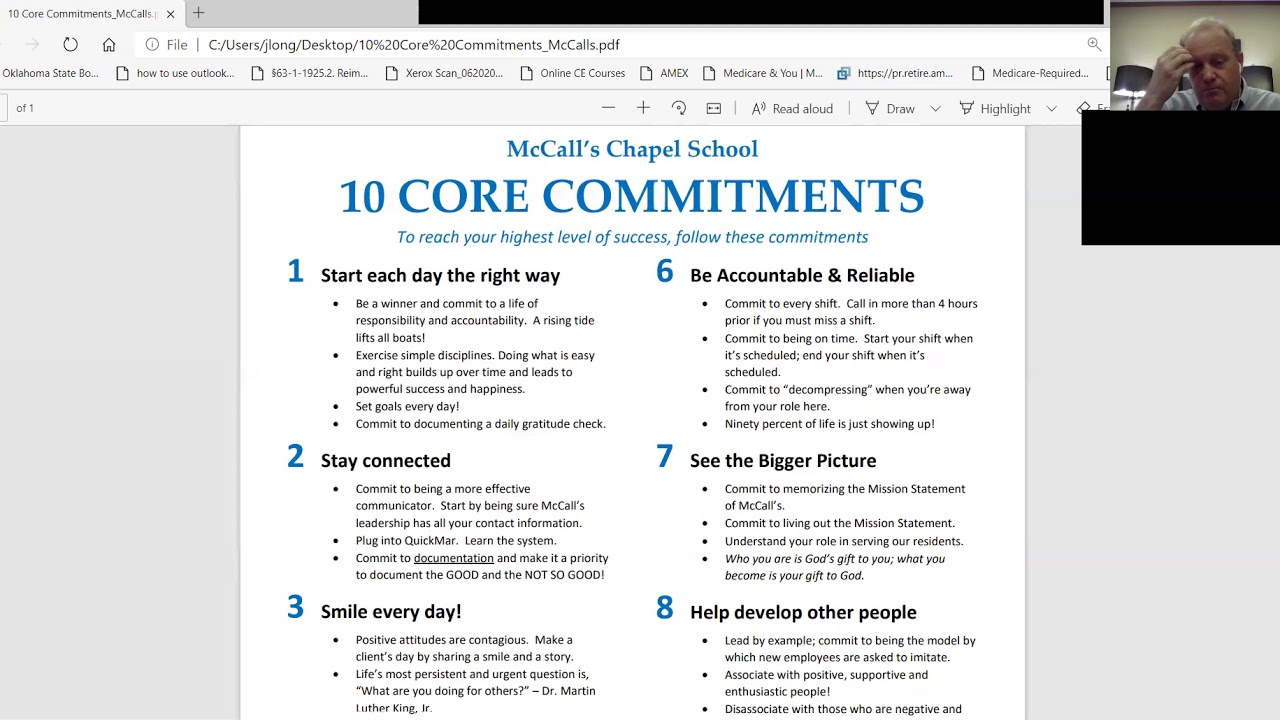 10 Core Commitments - YouTube