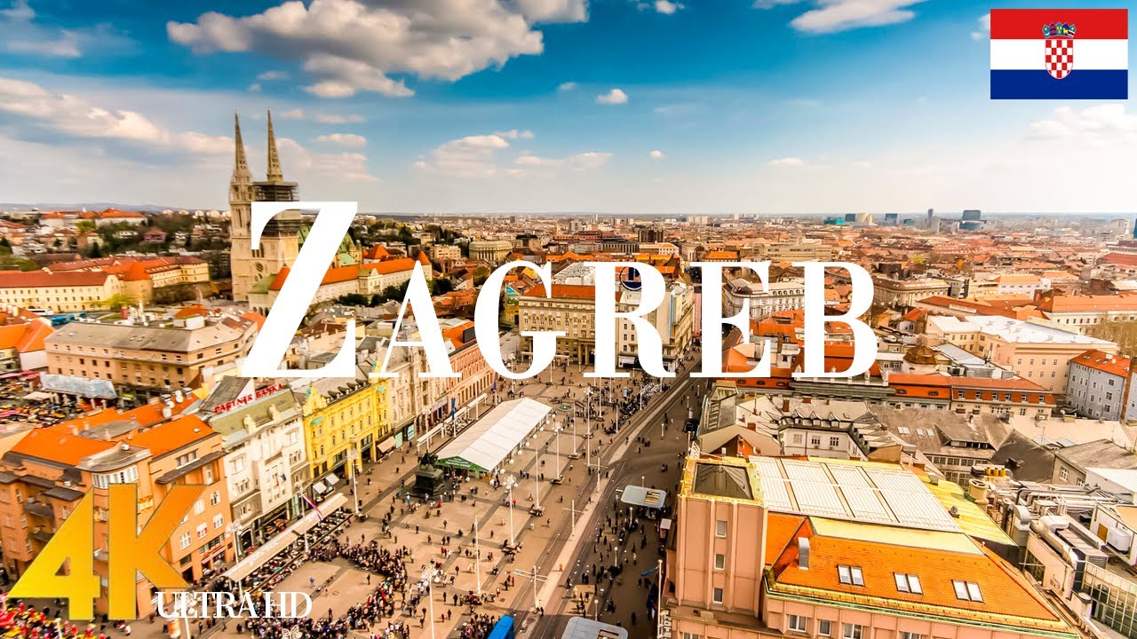 Zagreb 4K drone view • Amazing Aerial View Of Zagreb | Relaxation film ...