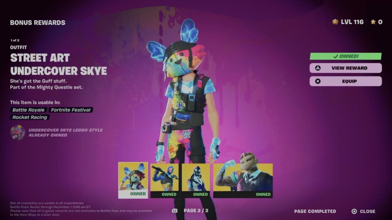 How to Unlock Street Art Undercover Skye Skin Style in Fortnite | Bonus ...