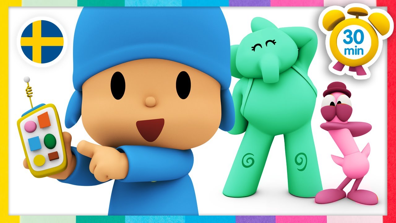 Lär dig färger - Färg min värld! | POCOYO på Svenska | Teckningar för ...