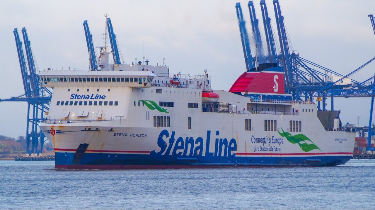 STENA HORIZON - Stena line RoRo/Passenger ship outbound from harwich 12 ...