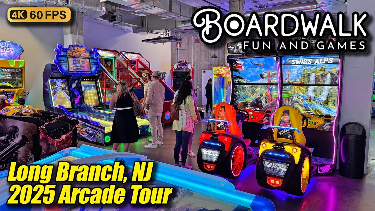 Boardwalk Fun And Games arcade tour (Long Branch NJ), new May 2025 full ...