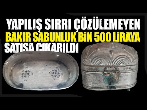 Mardin’de Yapılış Sırrı Çözülemeyen Bakır Sabunluk Bin 500 Liraya Satışa Çıkarıldı