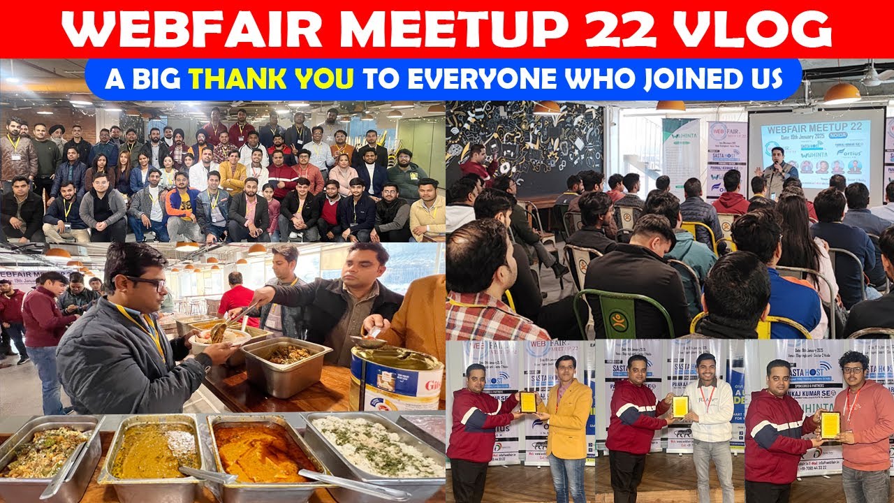 WebFair Meetup 22 Noida Vlog - Web & Digital Marketing Event / Meetup ...
