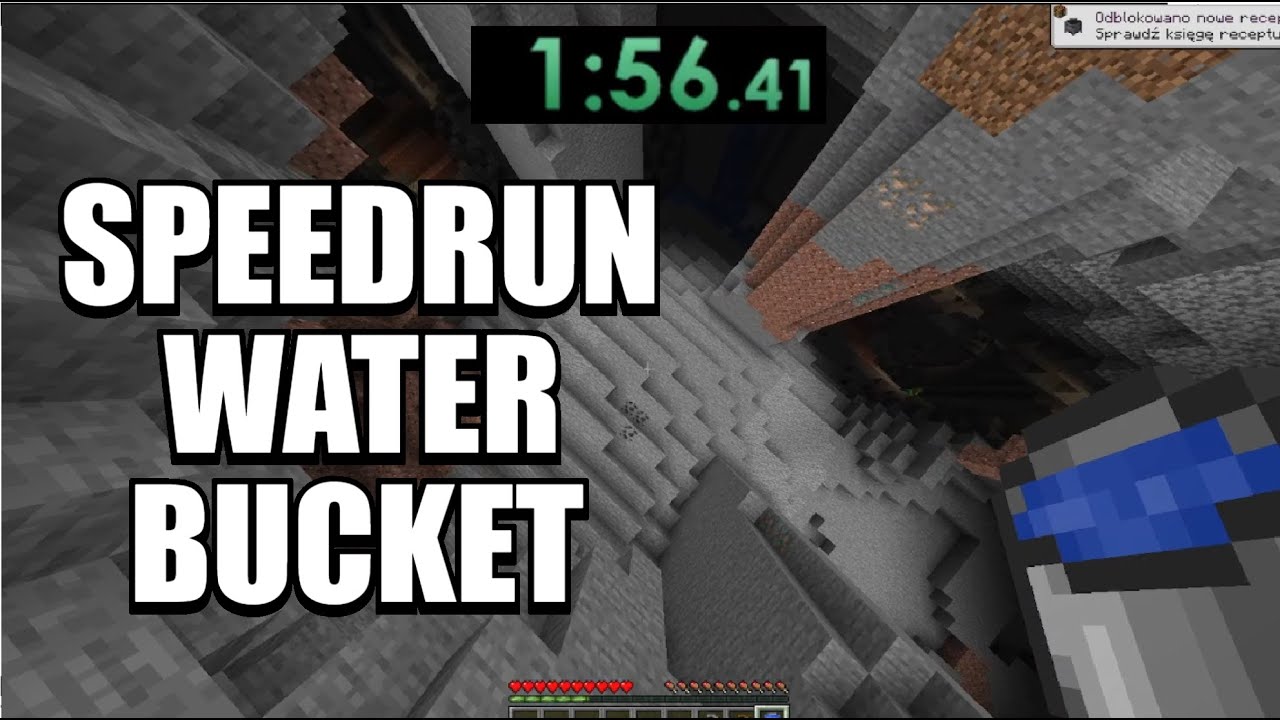 MINECRAFT WATER BUCKET SPEEDRUN - YouTube