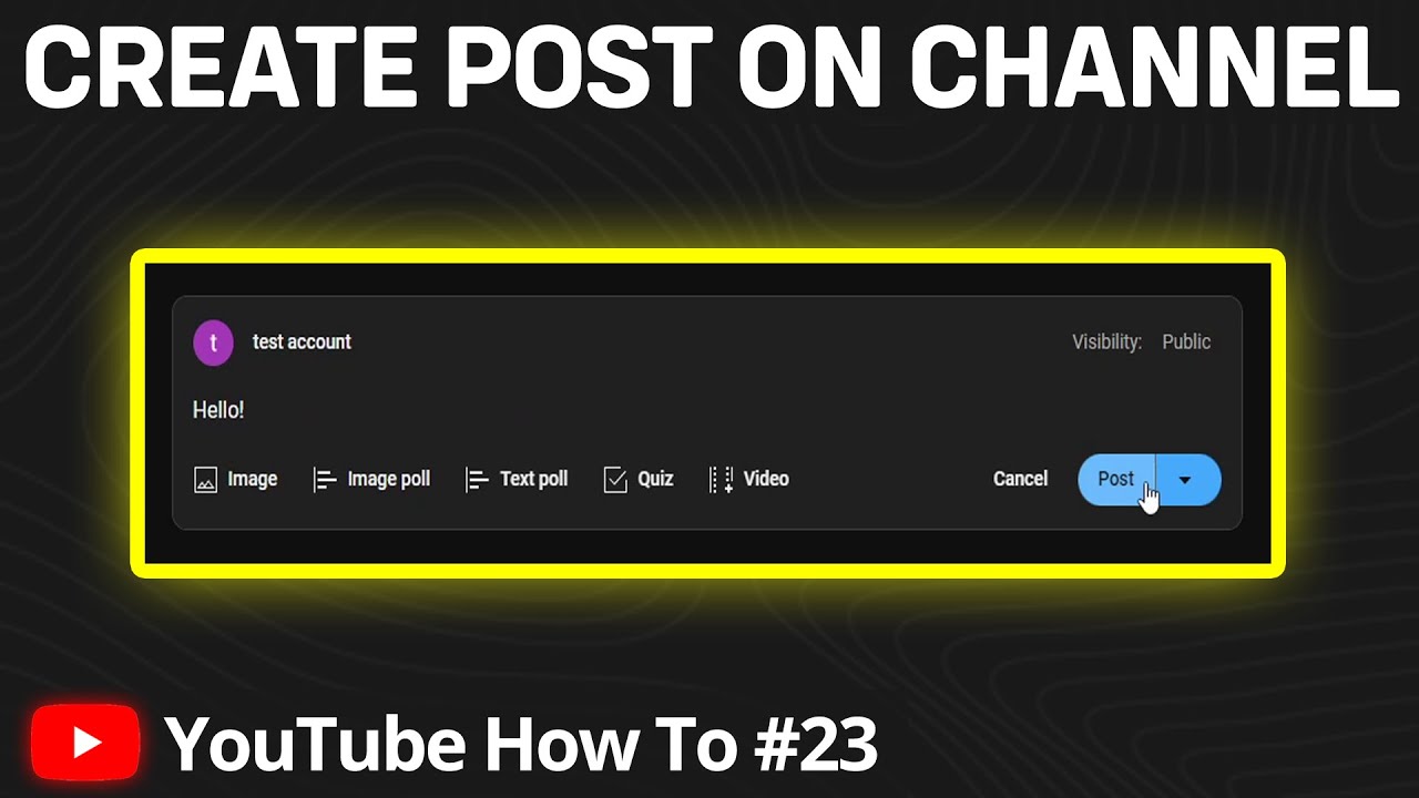 How to Create Posts on YouTube - YouTube