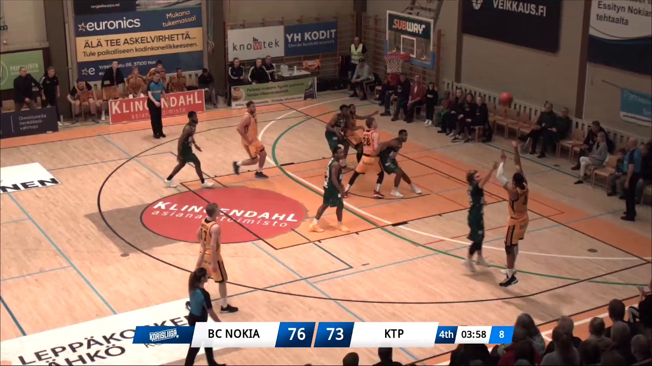 BC Nokia vs. KTP-Basket | Käsittämätön päätösneljännes - YouTube