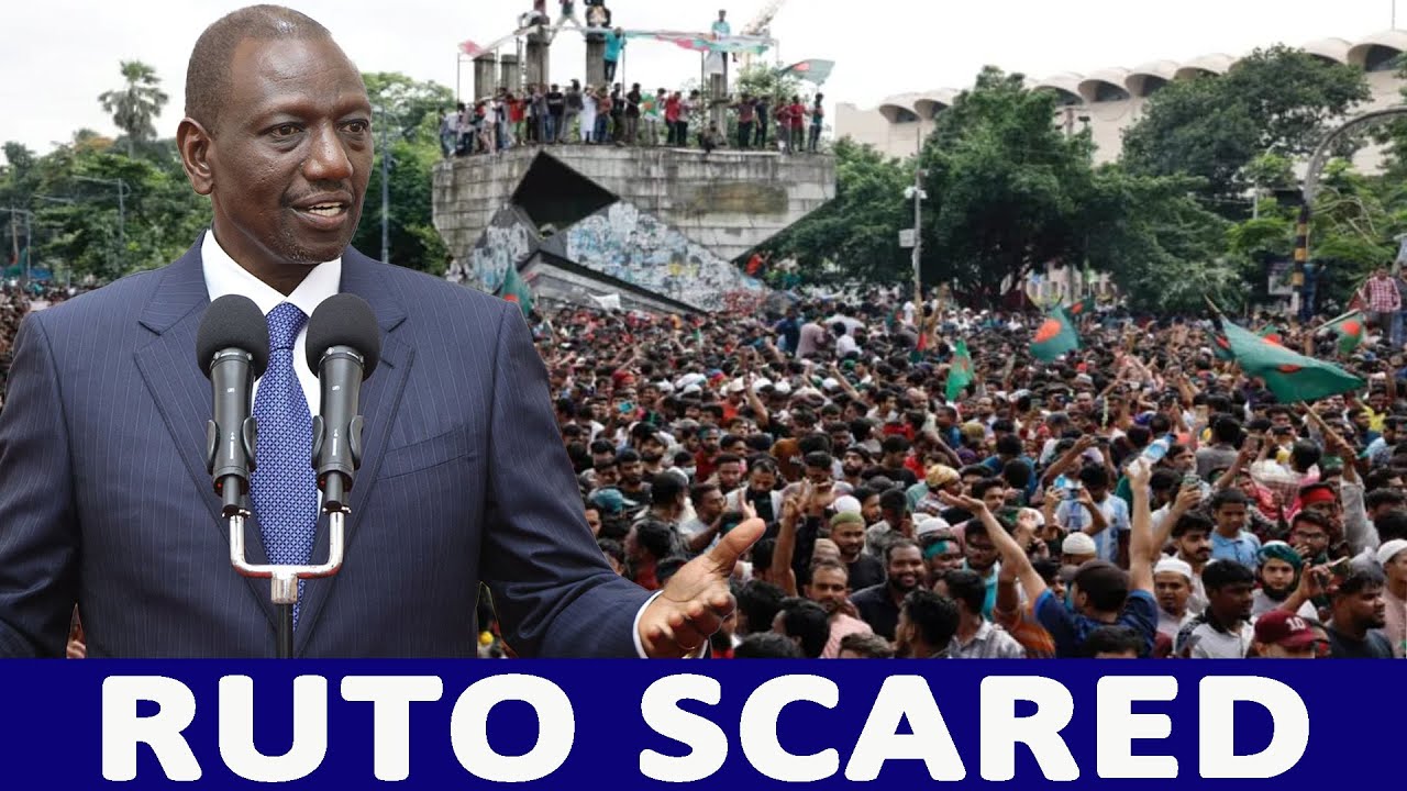 Ruto scared as Bangladesh Prime Minister flees the country in a ...