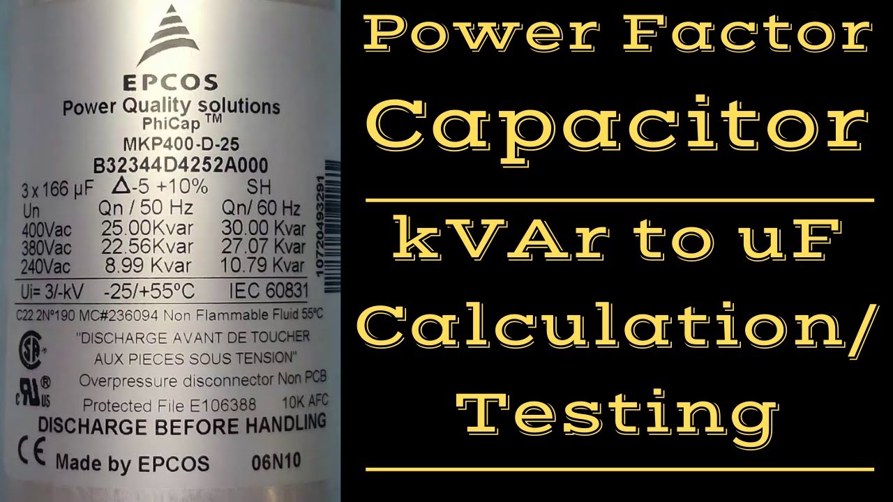 Power Factor Capacitor | PFC Capacitor | PFC Capacitor Testing | Urdu ...