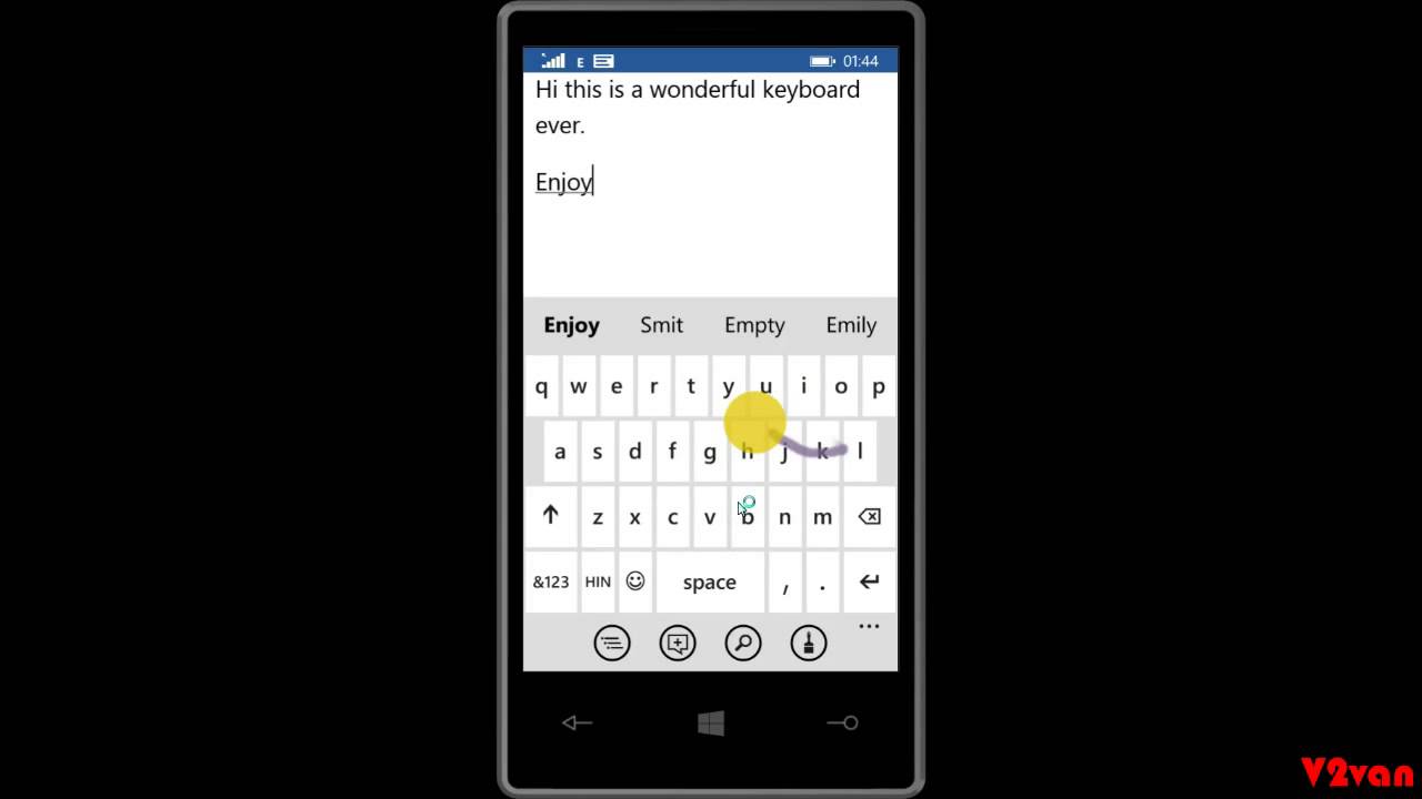Swipe Keyboard Demo in Windows Phone 8.1 - YouTube
