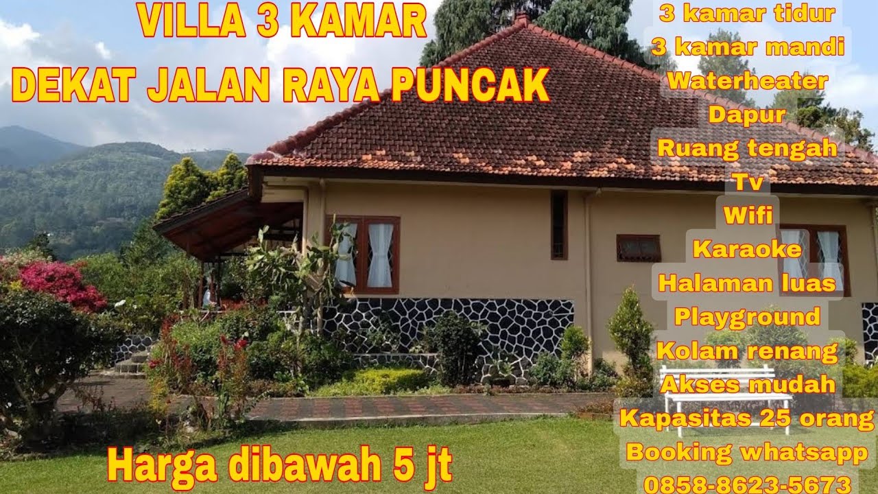 VILLA NVN 3 | VILLA DEKAT JALAN RAYA PUNCAK | VILLA TUGU PUNCAK BOGOR ...