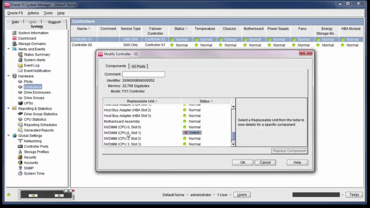 Oracle FS1-2 System: Use Guided Maintenance to Prepare a Controller for ...