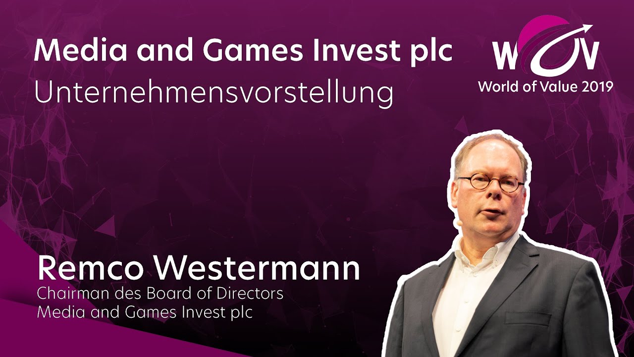 Remco Westermann | Media and Games Invest plc | World of Value 2019 ...