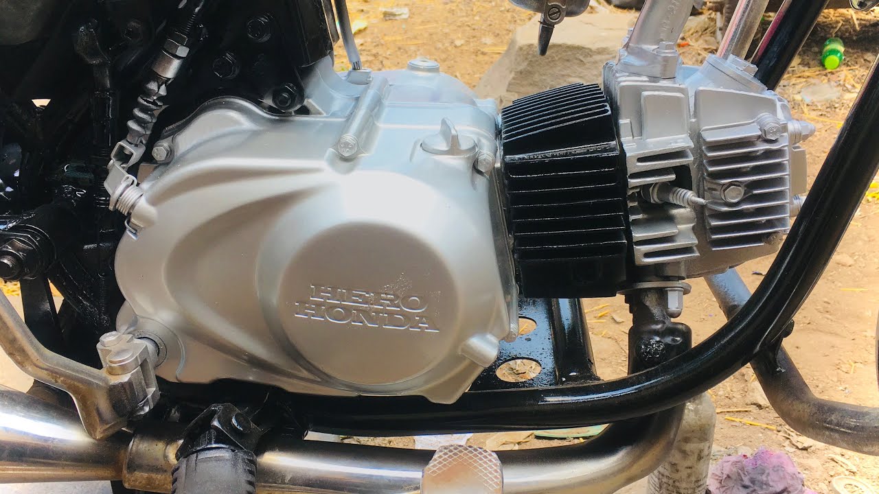 hero honda Hf Deluxe Full Engine Painting || Hf Deluxe Modified || Bike ...