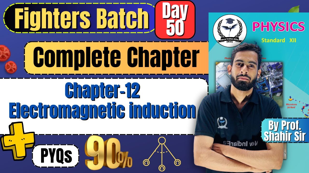 Complete Chapter 12 Electromagnetic induction + PYQs Class 12th Physics ...