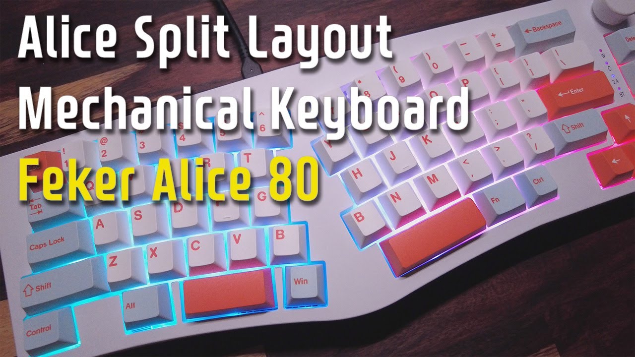Feker Alice 80 - 앨리스 배열 입문자를 위한 기계식 키보드 - YouTube