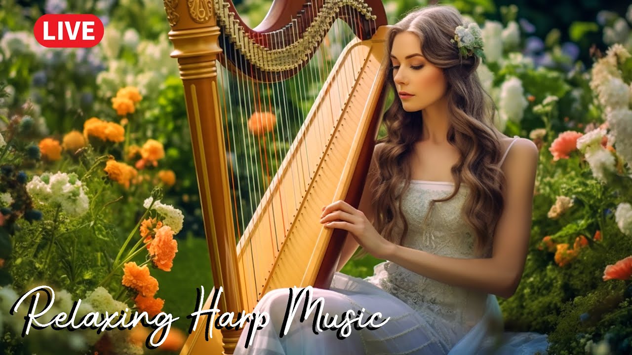 🔴 Harp Music 🎶 Beautiful Soundscapes for Mind, Body and Soul 🎶 Relaxing ...