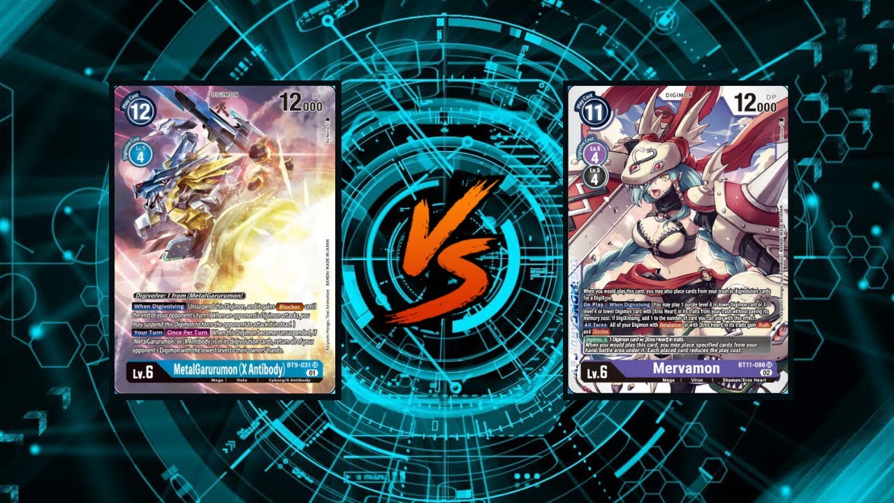 BT11 METALGARURU VS MERVAMON!!! | Digimon TCG | Mario's Gaming World ...