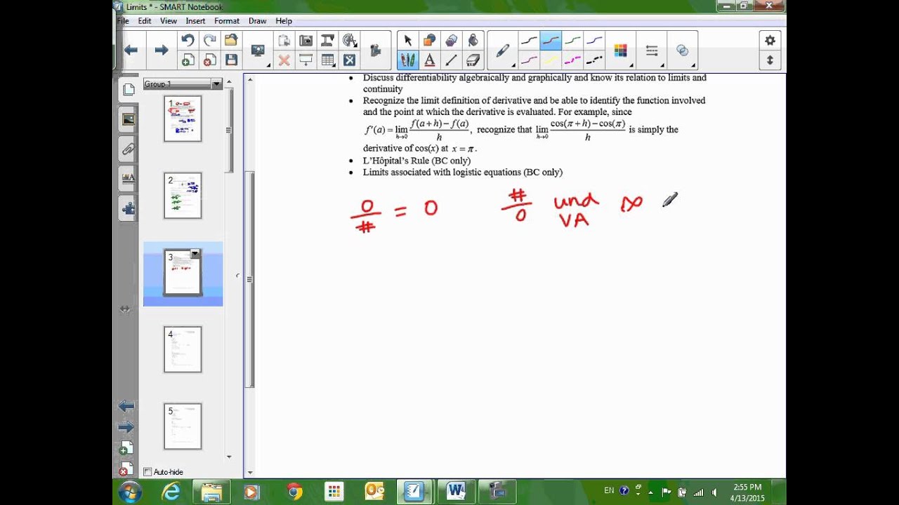 Calculus AP Review Limits Continuity Differentiability - YouTube