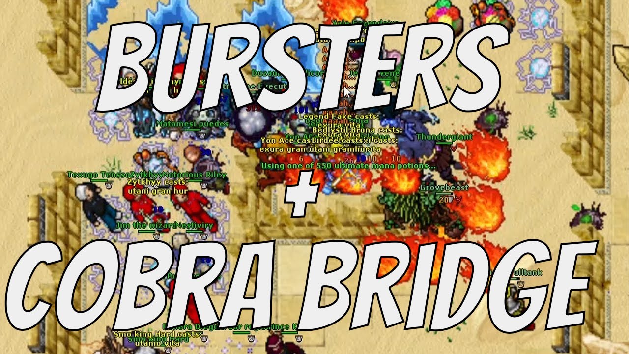 Tibia War - Funera - Retro Hardcore Pvp - Bursters + Cobra's Bridge ...