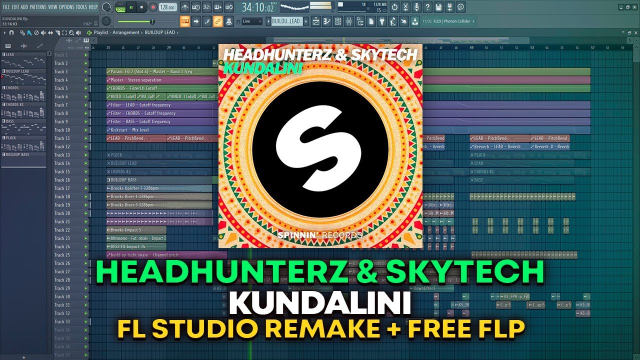 Headhunterz & Skytech - Kundalini [FL Studio Remake + FREE FLP] - YouTube