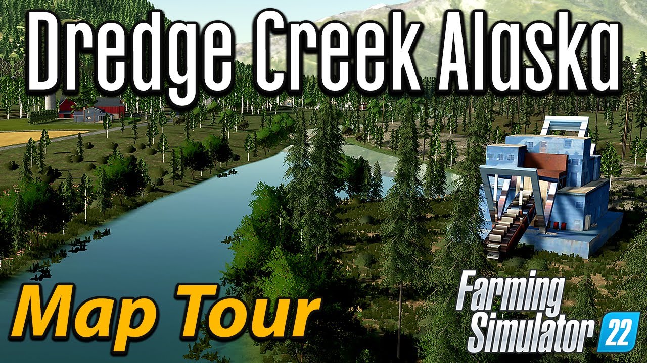 FARMING IN THE FRONTIERLAND! 🚜 DREDGE CREEK ALASKA MAP TOUR!! 🗺️ ...