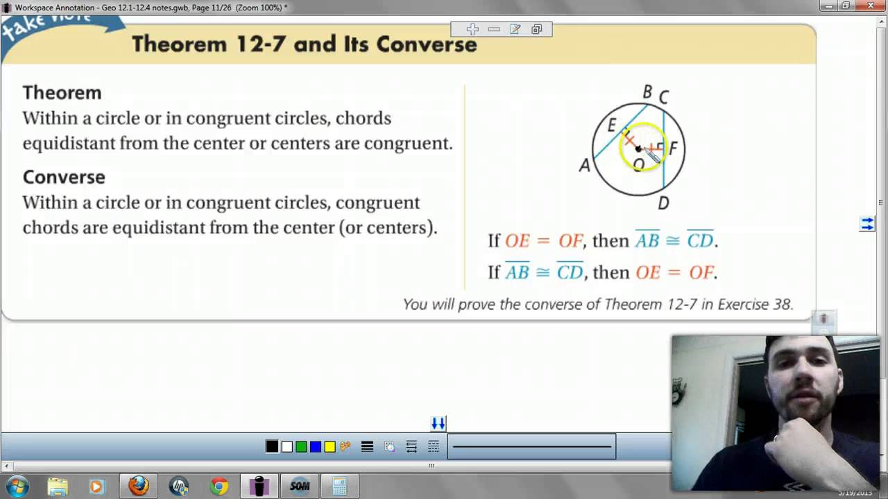 Geo 12.2 Chords and arcs - YouTube