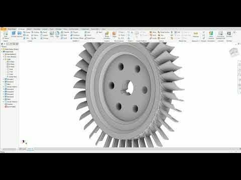 Autodesk Inventor Drawing Compression Fan - YouTube
