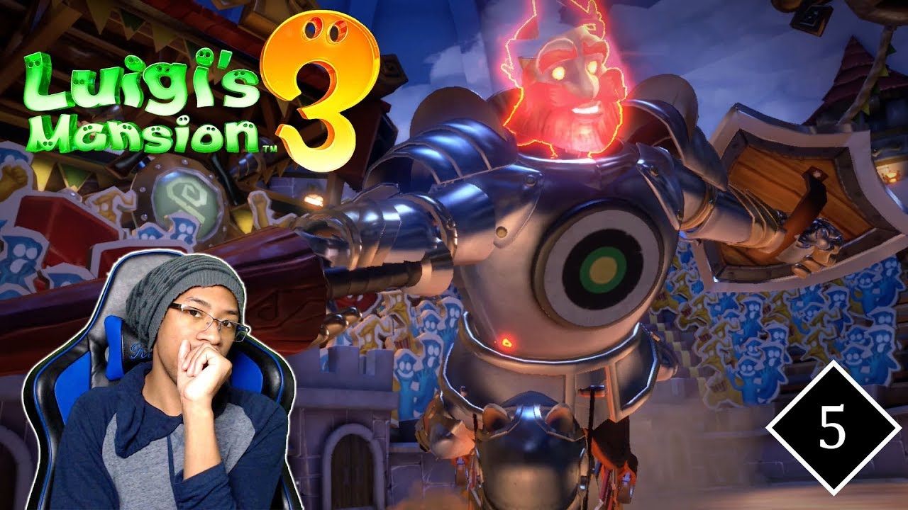 KING ARTHUR'S GHOST | Luigi's Mansion 3 Playthrough 05 - YouTube