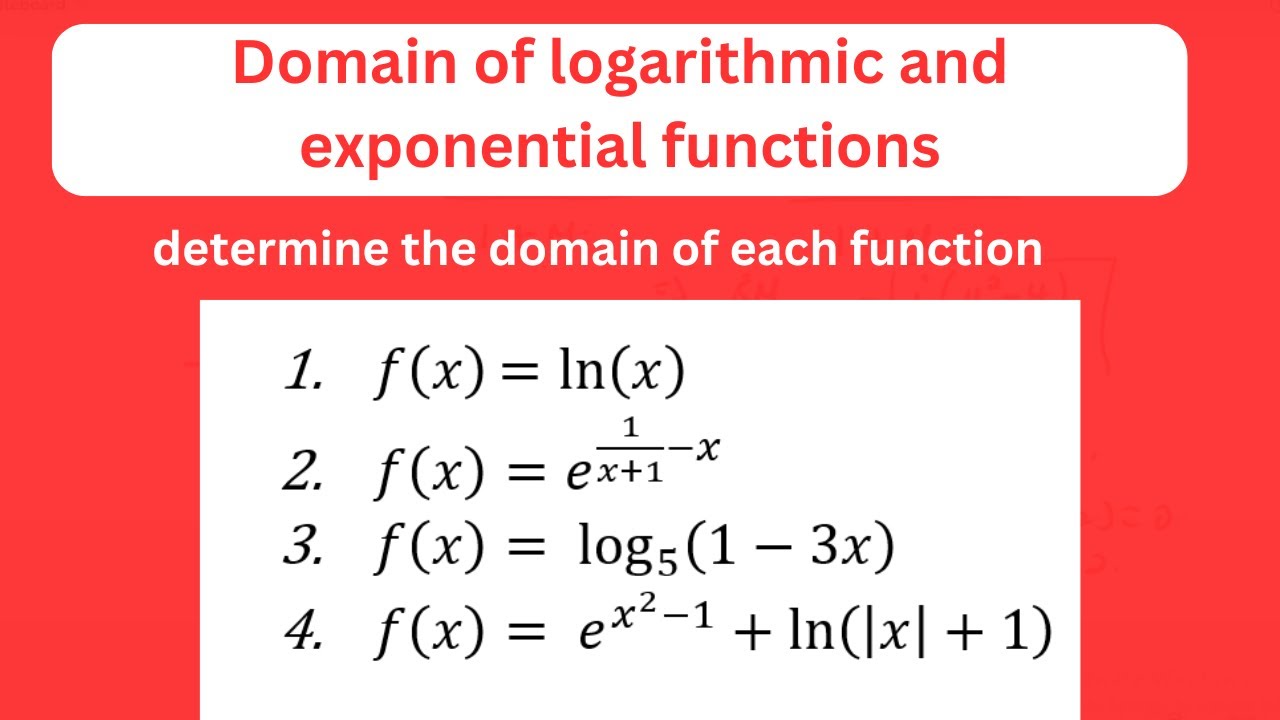 Domain Of Logarithmic And Exponential Functions Solved Problems YouTube domain-of-logarithmic-and-exponential-functions-solved-problems-youtube
