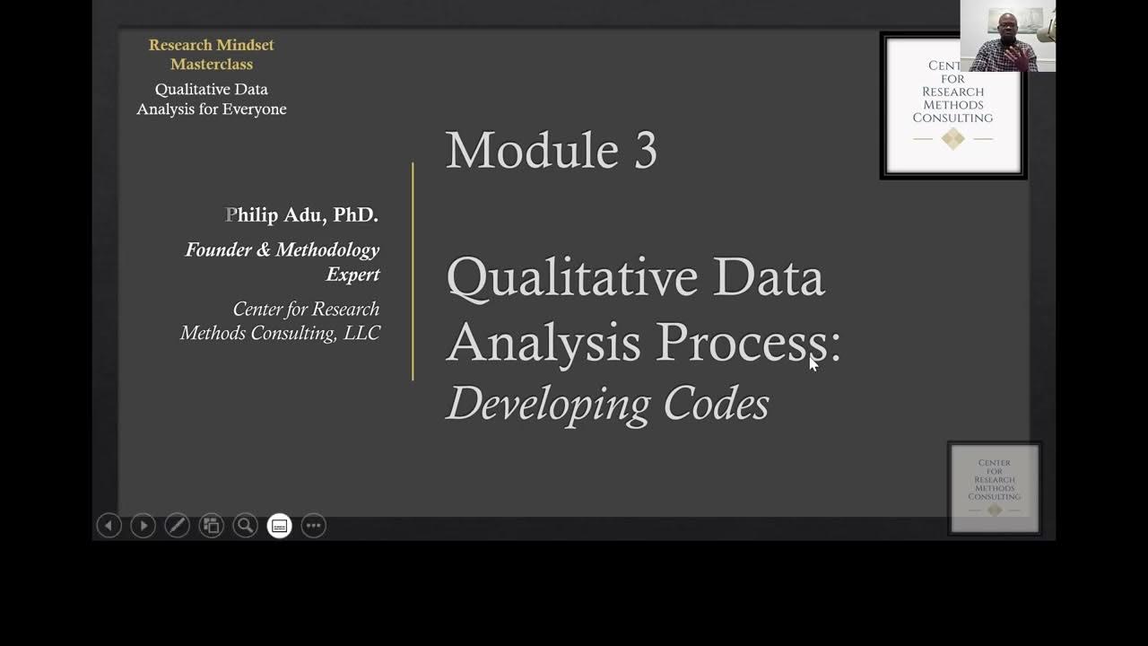 Module 3 Introduction Qualitative Data Analysis Process Developing ...