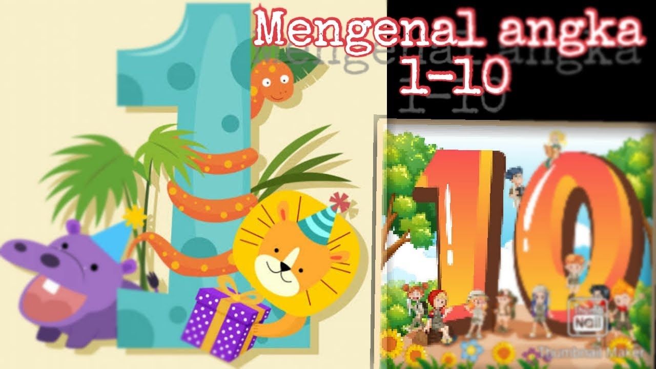 Belajar mengenal angka 1-10 dalam bahasa indonesia dengan objek - YouTube