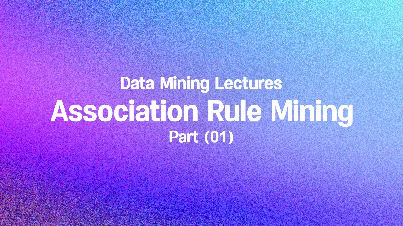 Association Rule Mining (ARM) - 1 - YouTube