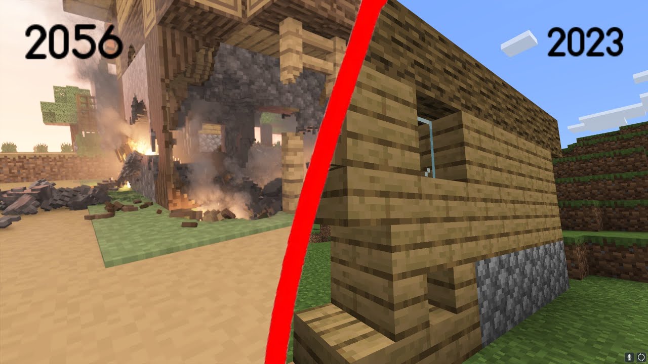 minecraft 2023 vs 2056 - YouTube