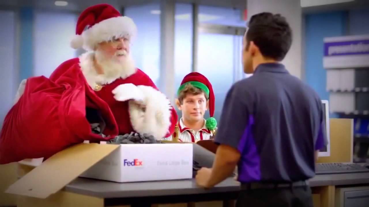 Funny Commercials Santa Shipping Coal to Naughty Kids FedEx TV ...