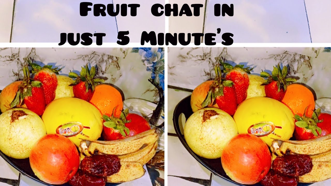 Fruit chat in just 5 Minutes| Easy & quick fruit chat recipe by Fatima ...