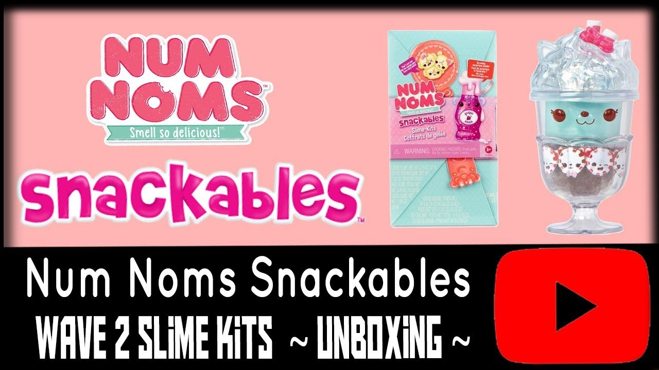 NUM NOMS SNACKABLES WAVE 2 SLIME KITS - YouTube