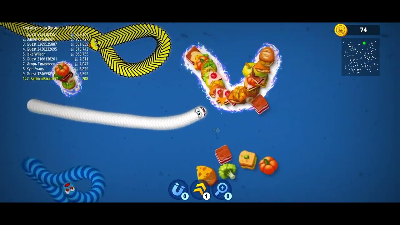 worms zone game play mobile 📲 video 😏 - YouTube