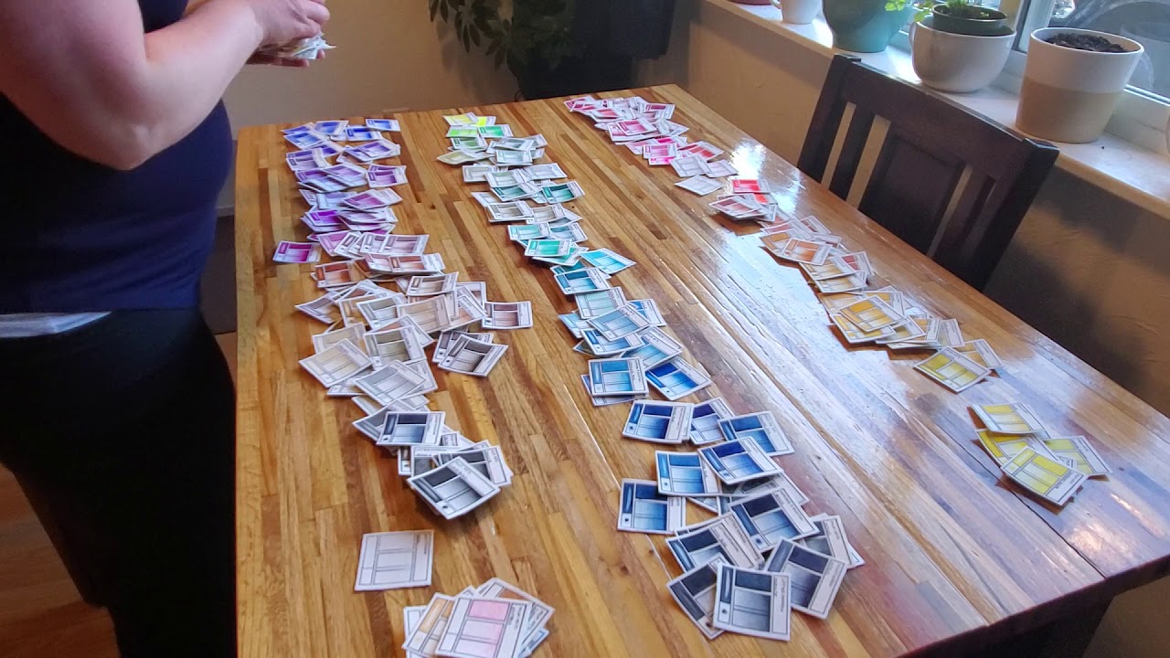 Watercolor swatch sorting timelapse - YouTube