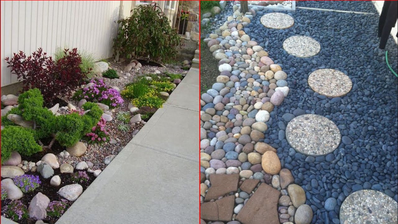 Beautiful Garden Rock Garden Decoration Design - YouTube