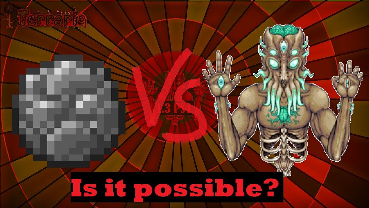 boulders vs the moonlord ll is it possible? ll terraria 1.3 console ps4 ...