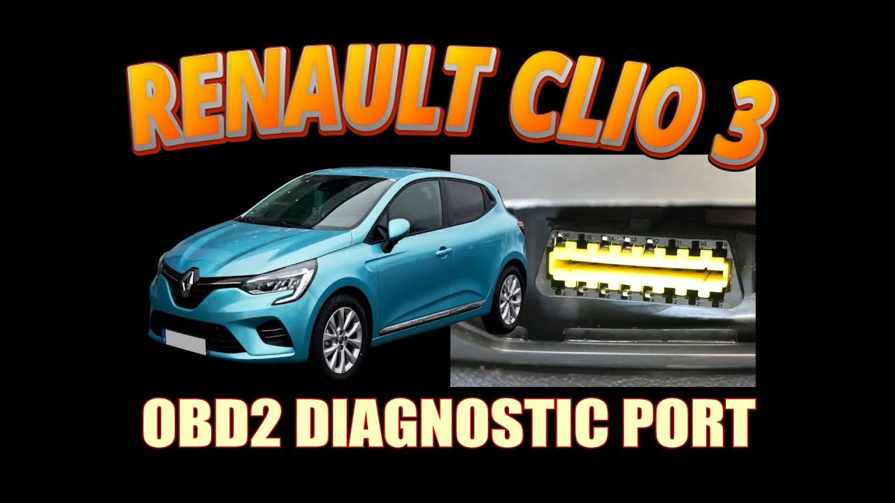 RENAULT CLIO 3 - OBD2 DIAGNOSTIC PORT LOCATION - YouTube