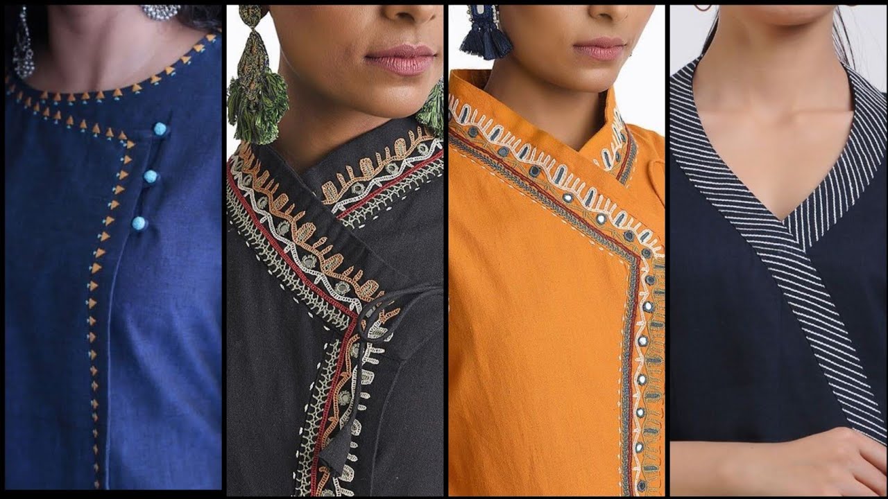Top Trending Neck Designing For Female Kurti, top, kameez and Shirt ...