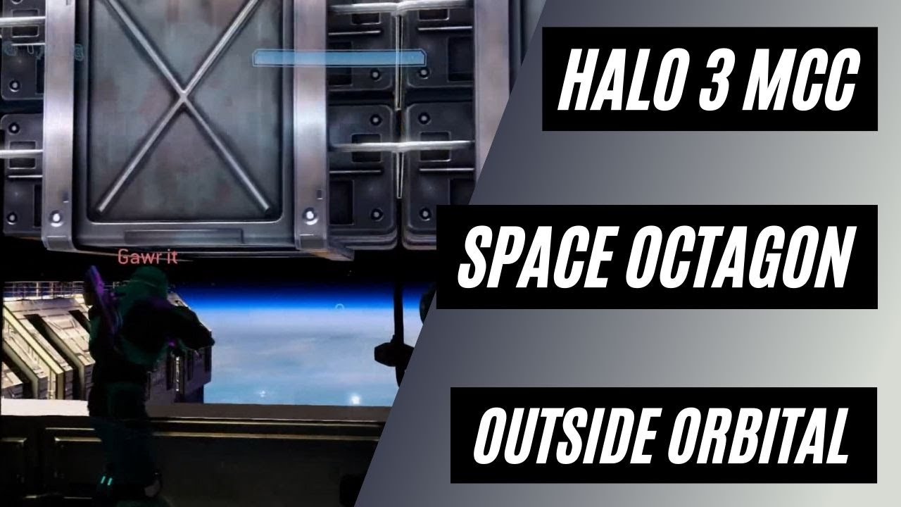 Halo 3 MCC - "Space Octagon" Forge Map Outside Orbital - YouTube