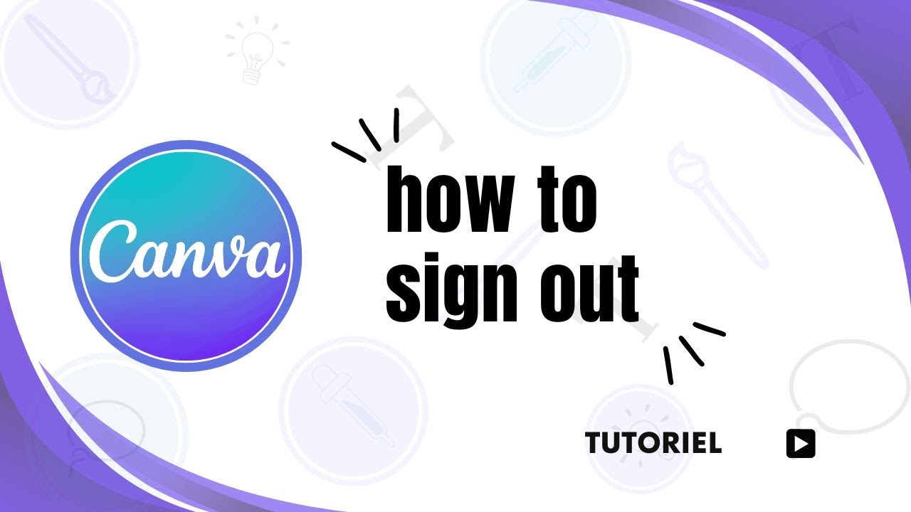 How to sign out of Canva - YouTube