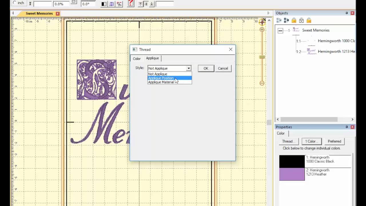 Previewing Fabric in Embrilliance - YouTube