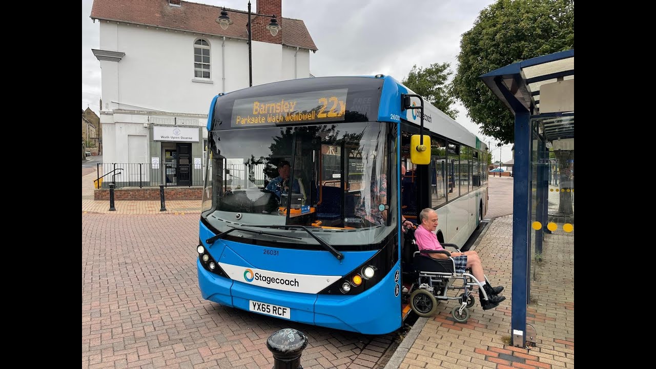 22X Stagecoach Bus - Rotherham Interchange to Wath (Full Ride) - YouTube