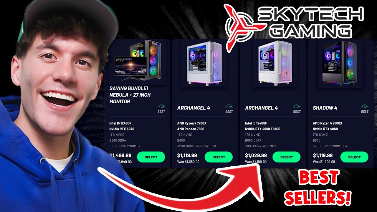 I FOUND BUDGET GAMING PC's! (Skytech Gaming) - YouTube