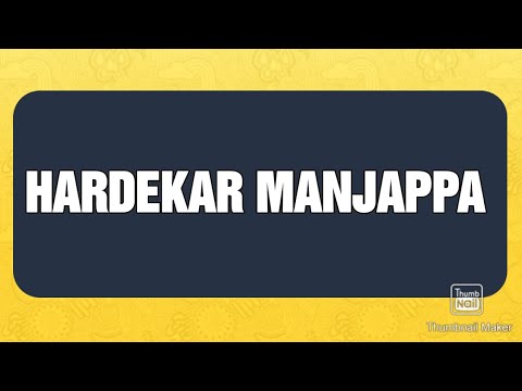 HARDEKAR MANJAPPA - YouTube